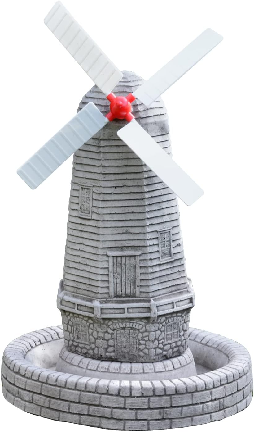 ONEFOLD Windmill Garden Ornament, Giant Outdoor Garden Feature, Large ...