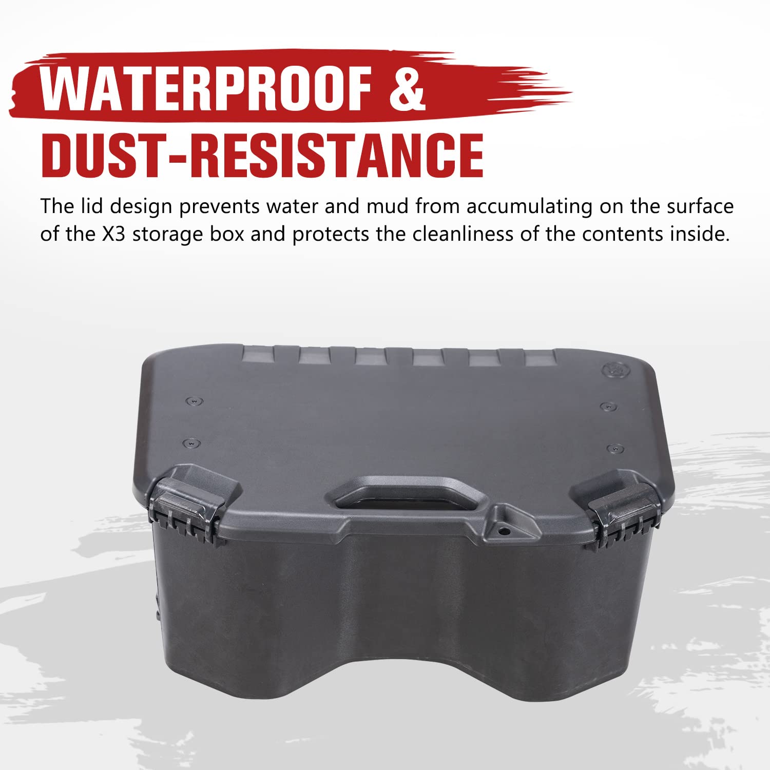 HAKA TOUGH UTV 20 Liter / 5.2 Gallon Rear Cargo Box for Can Am Maverick ...