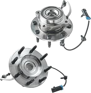 Amazon.com: Detroit Axle - 2 RWD Front Wheel Bearing Hubs for Chevy GMC Silverado Sierra 2500 HD ...