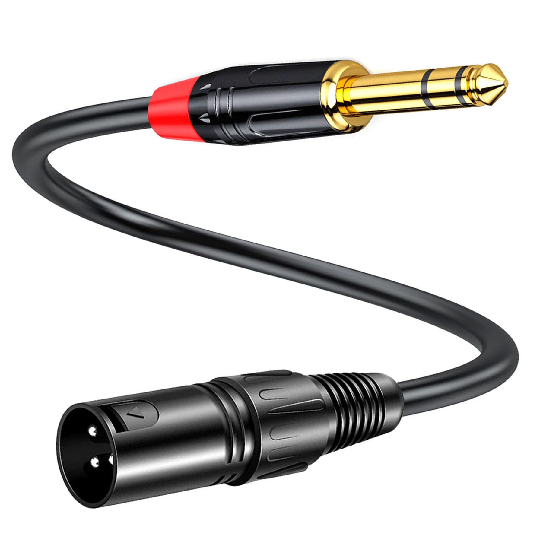 Amazon.com: Sairps XLR Male to 1/4 Inch TRS Cable 19.68inch, XLR 3 Pin ...