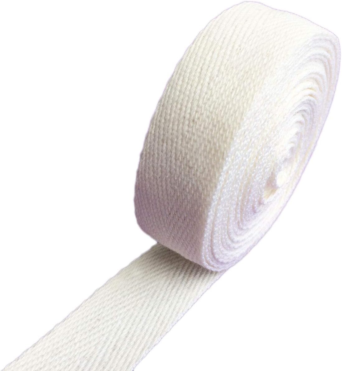 Amazon.com: 2 Rolls/ 20 Yards Cotton Webbing 1 Inch for DIY Crafts ...