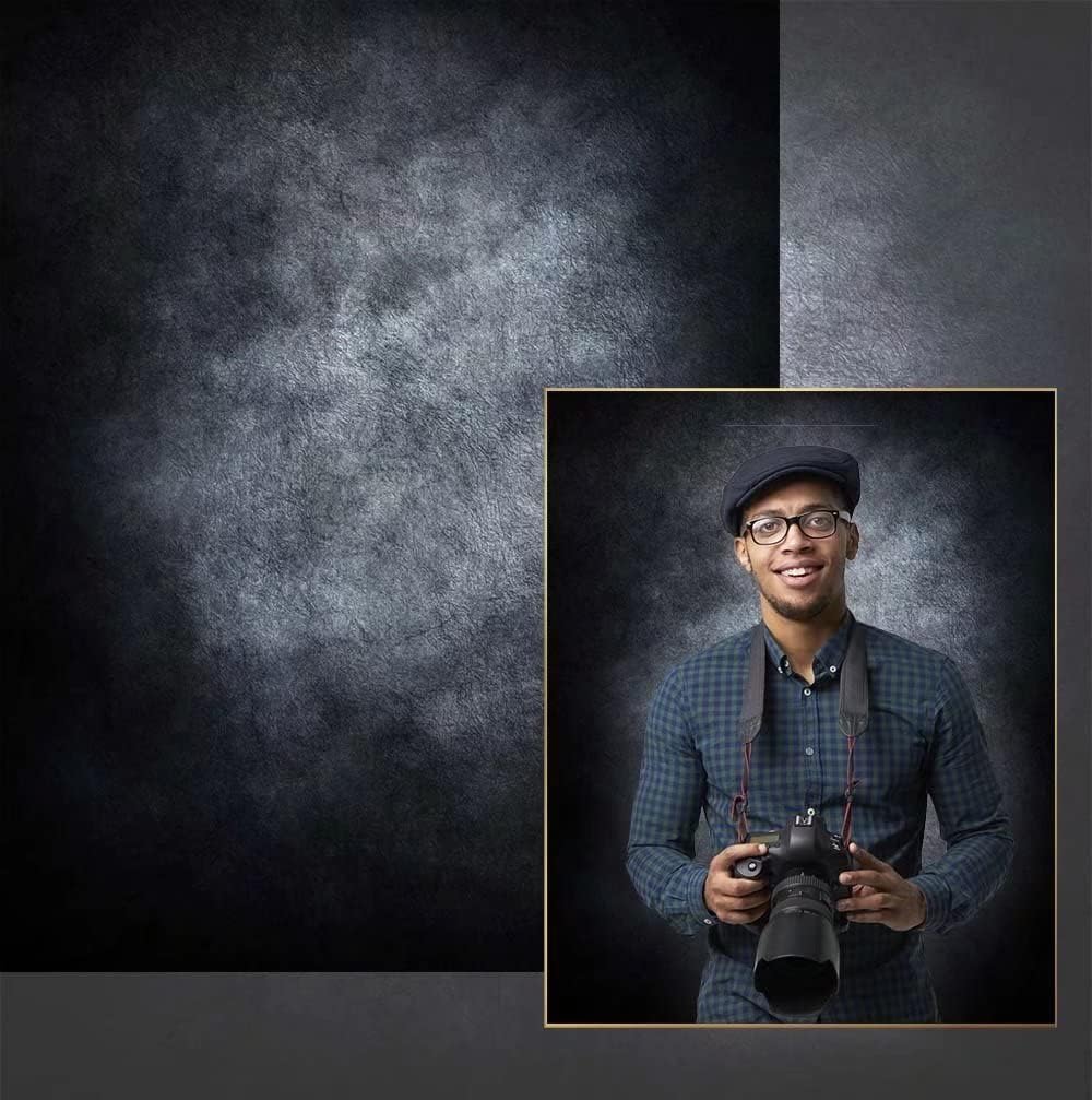 Amazon.com : 5x6.5ft Blue Black Backdrops Portrait Abstract Photography ...