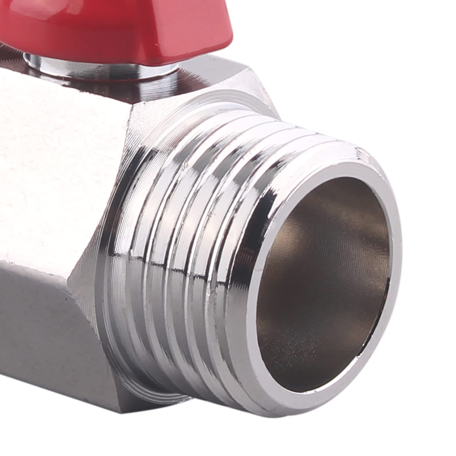 Snapklik.com : DERNORD Brass Mini Ball Valve NPT Thread, Shut-Off Valve ...