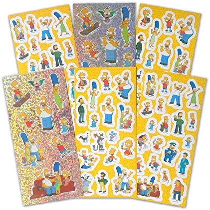 Amazon.com: The Simpsons Sticker Album 6 Sheets : Toys & Games