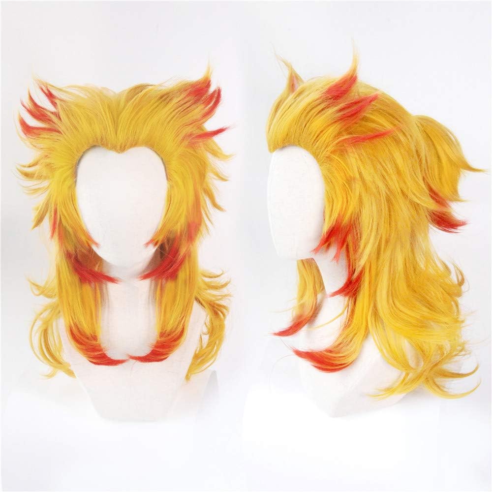 LanTing Demon Slayer: Kimetsu no Yaiba Rengoku Kyoujurou Gold Mix Red ...