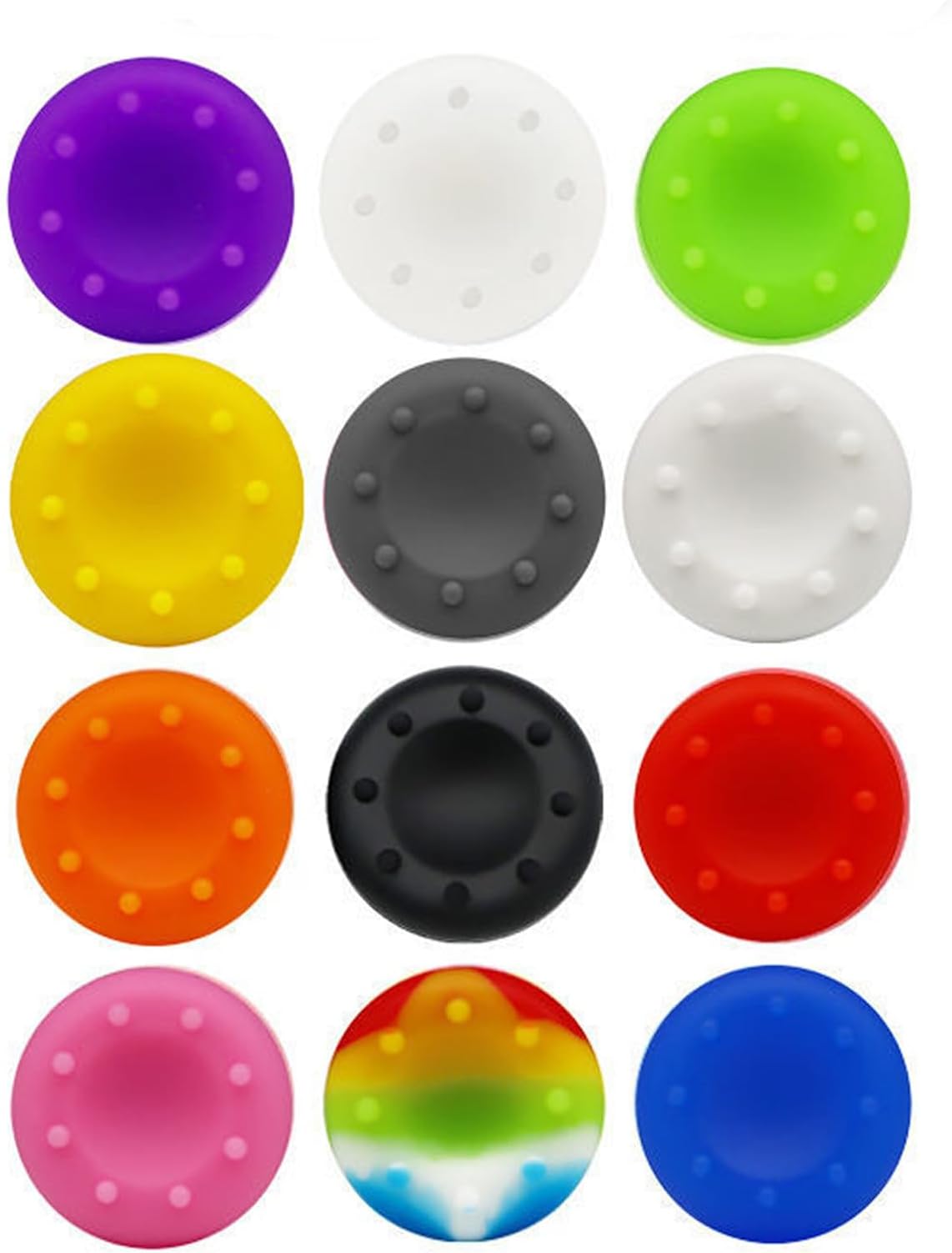 Pack of 12 Thumbstick Grip Caps for PS5 and PS4, Thumb Caps Grip ...