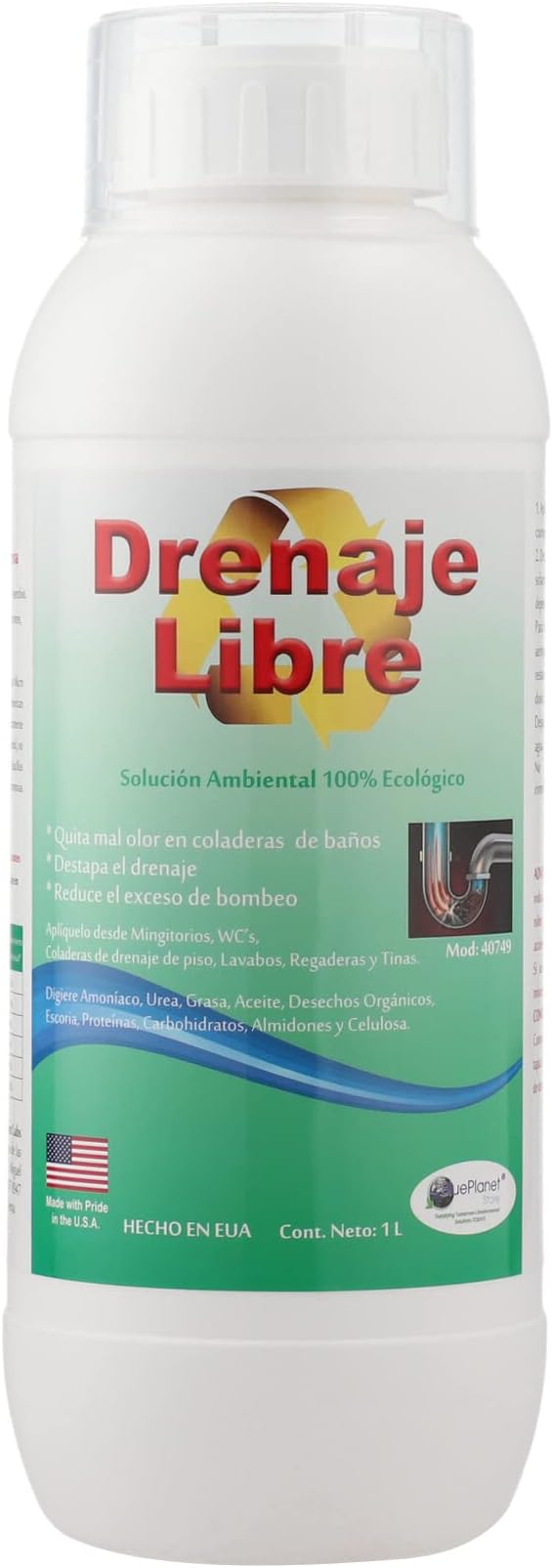 BIOPURE Tratamiento contra Malos olores en tuberías, coladeras ...