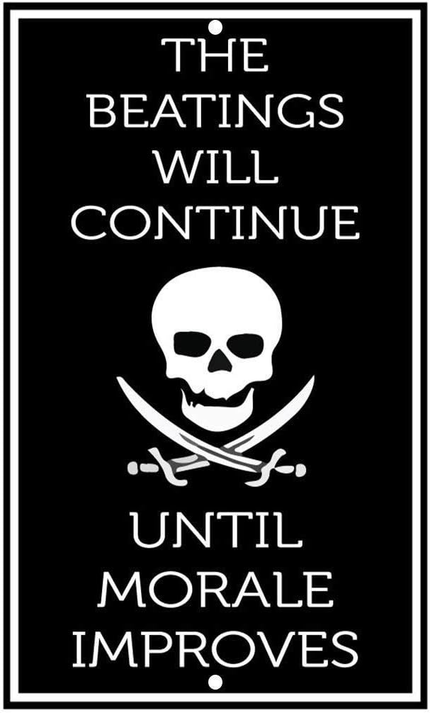 Amazon.com: The Beatings Will Continue Until Morale Improves Warning ...