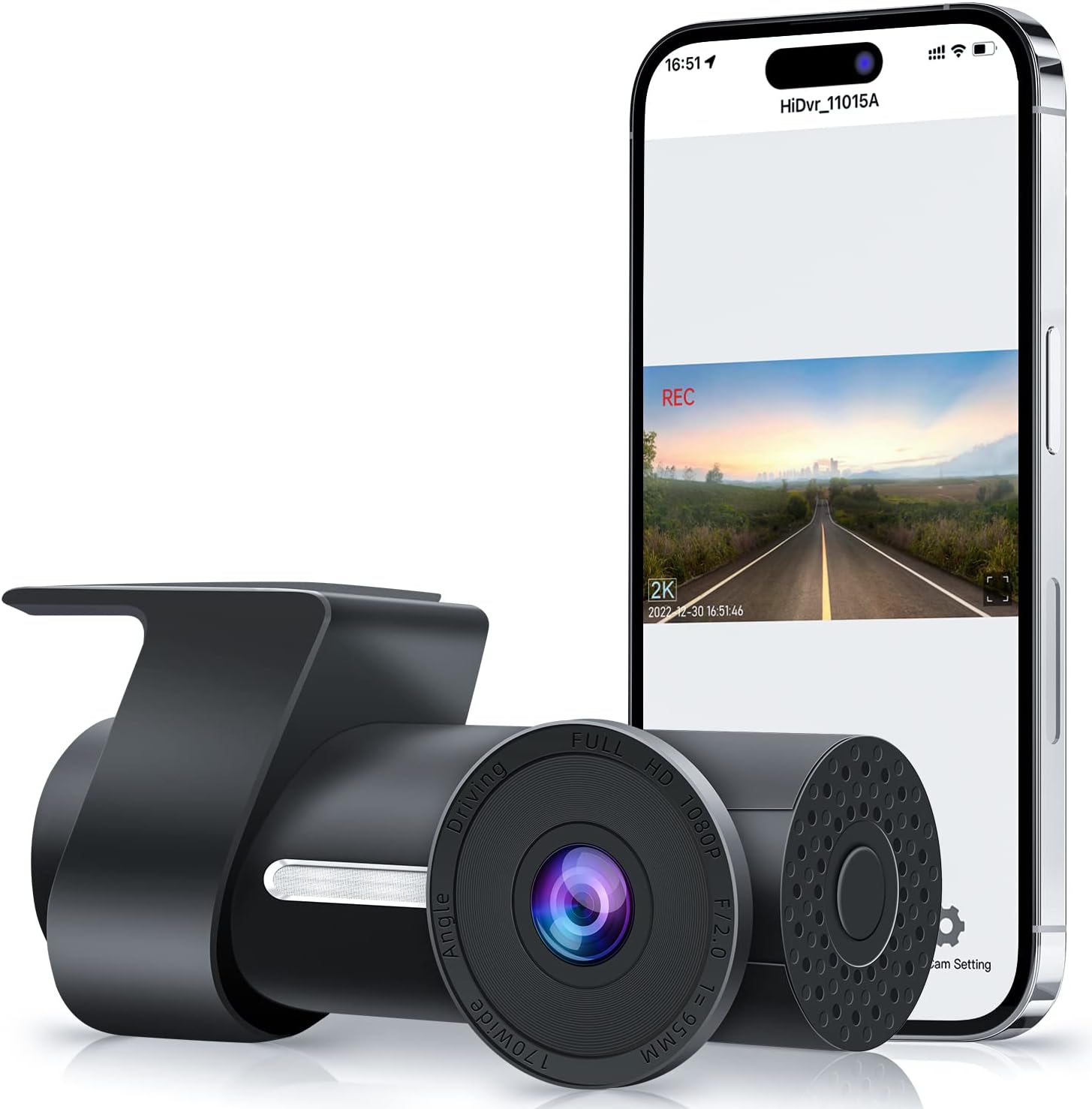 Amazon.com: Vivitar 1080p Dash Cam W/ Incident-Detecting G-Sensor ...