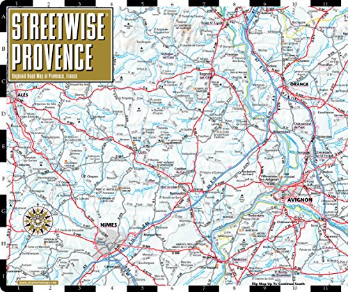 Streetwise Provence Map - Laminated Regional Road Map of Provence ...