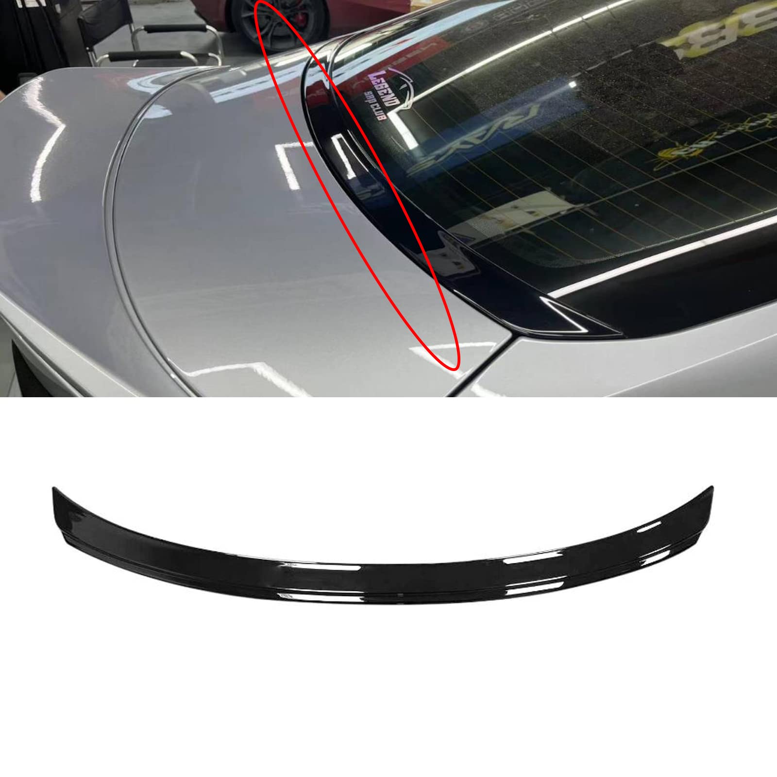 Amazon.com: NINTE Rear Window Roof Spoiler Fit for Subaru 2022 2023 ...