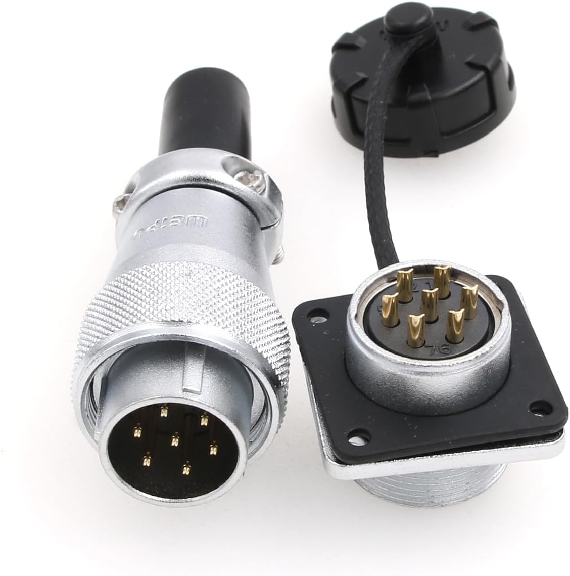 Amazon.com: Eonvic WEIPU WS20 7 Pin Aviation Waterproof Connector IP67 ...