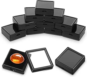 Amazon.com: 30 Pcs Gemstone Display Box Jewelry Box Container with ...