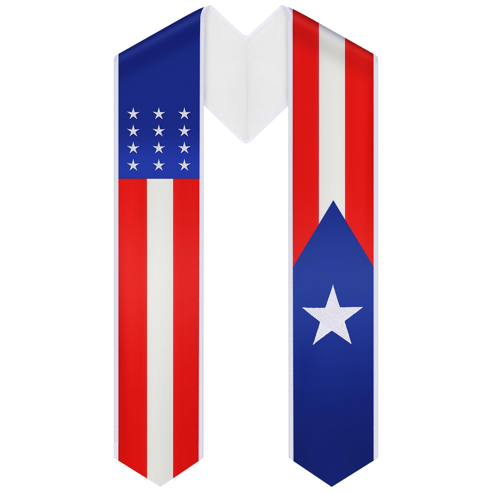 American Lebanon Flag Graduation Sash 72" International Graduate Scarf ...