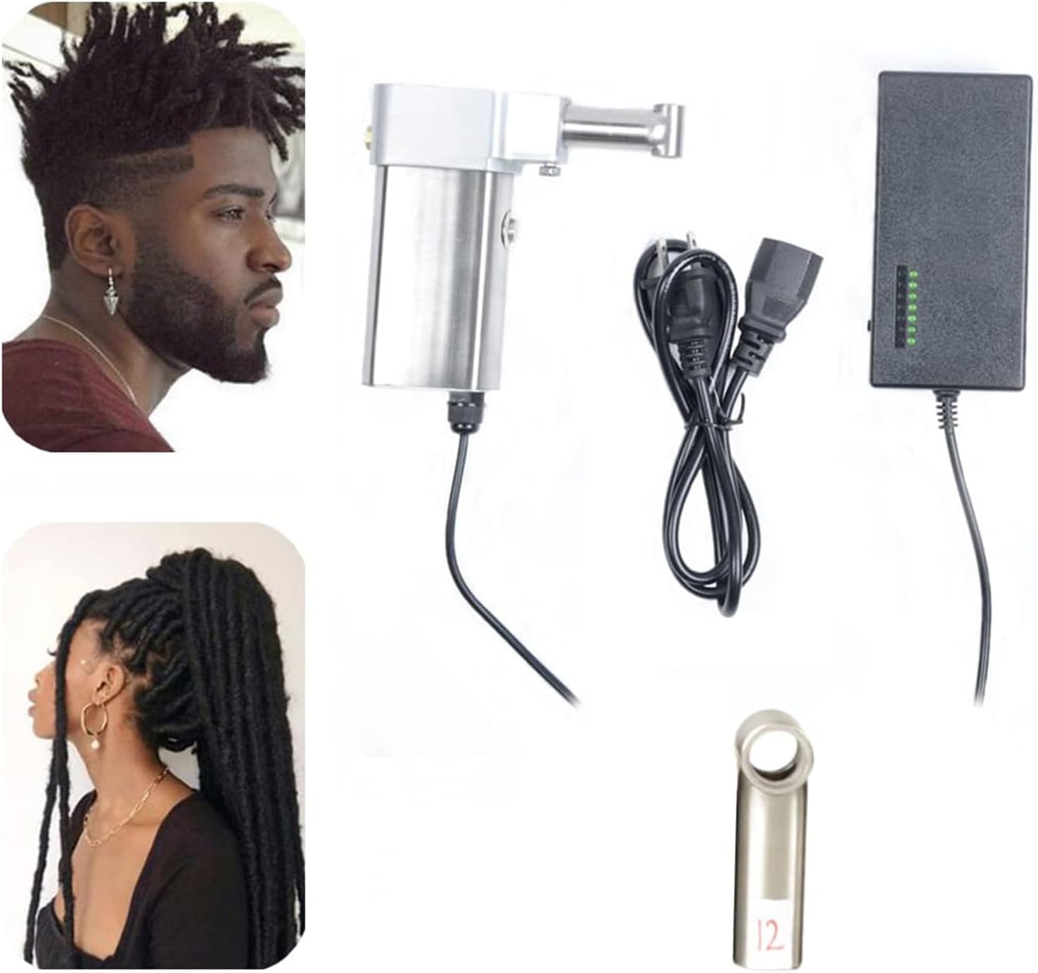 Amazon.com: LEKLAI Handheld Dreadlock Tool Machine, Dreadlocks Machine ...