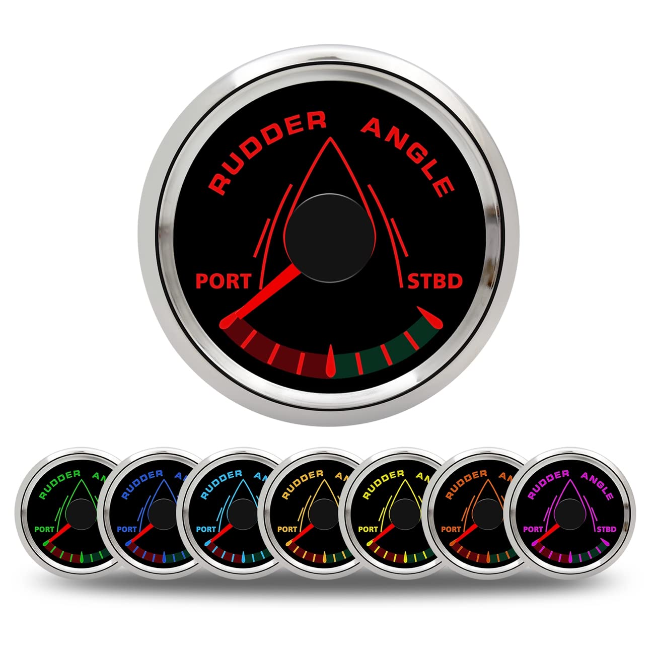 Geloo 52mm Rowing Angle Indicator for Boats 0-190 Ohm Marine Rowing ...