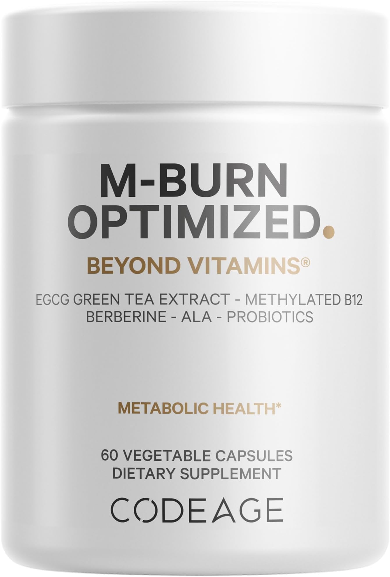 Amazon.com: Codeage M-Burn Optimized Supplement - Decaffeinated Green Tea Std. to 50% EGCG ...