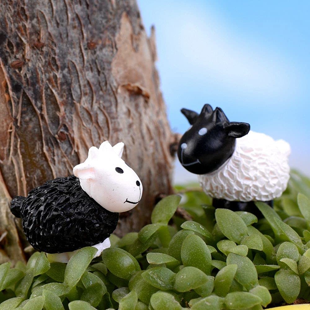 Cake Topper Sheep ANDRESLAD 8-Piece Resin Sheep Figures - Cute ...