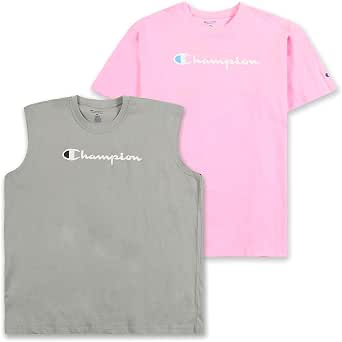 Champion Mens Big & Tall Tshirt for Men & Tank Top 2 Pack Light Pink ...