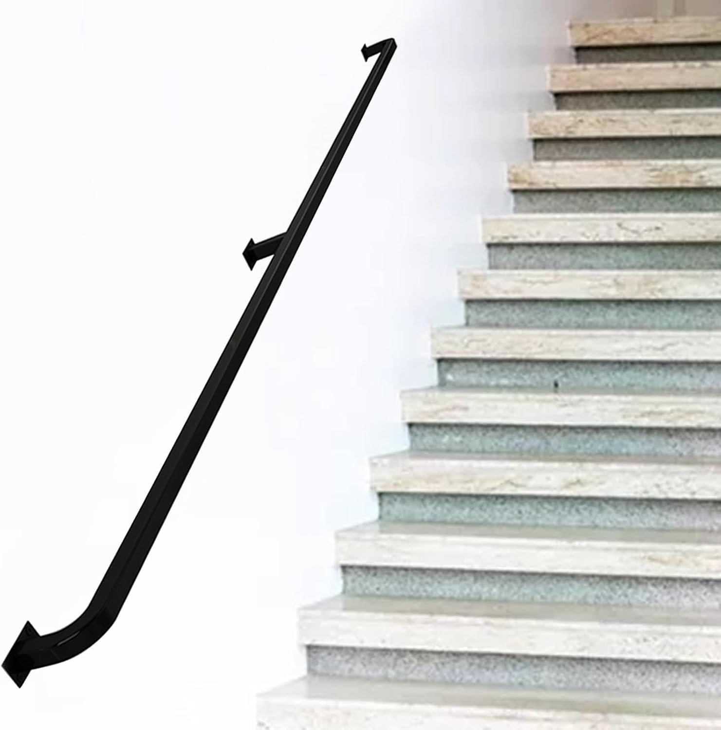Amazon.com: Staircase Handrail Black Square Pipe Bannister Staircase ...