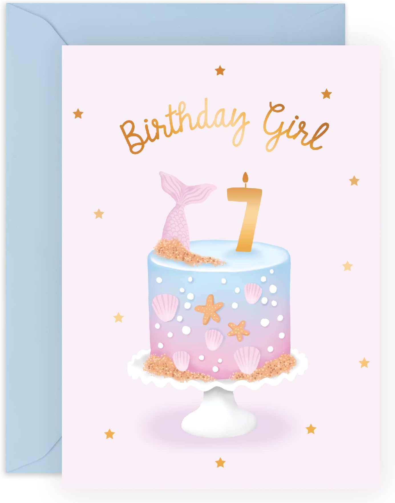 Jonny Javelin Girl Age 7 Birthday Card - Mermaid Present : Amazon.co.uk ...