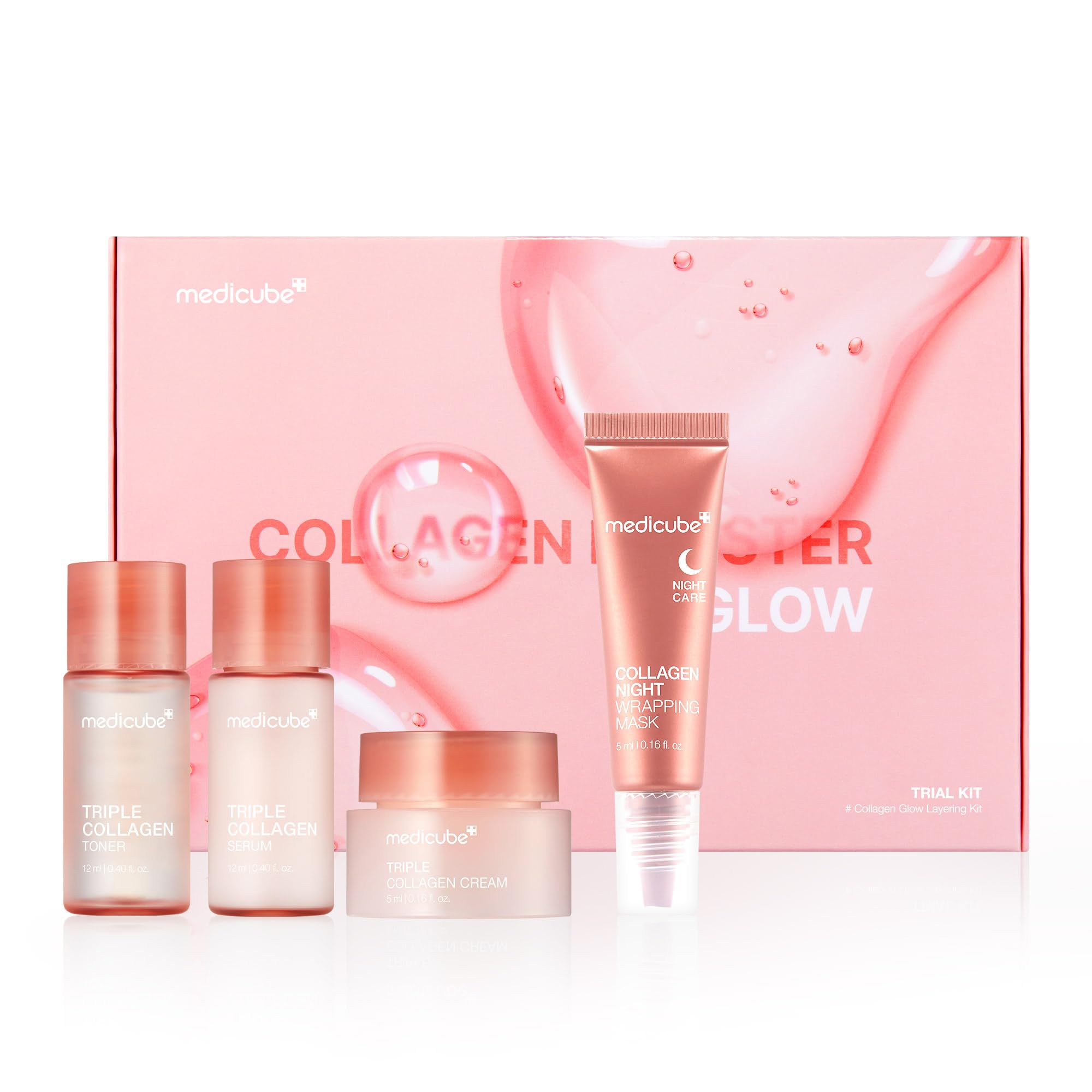 Snapklik.com : Medicube Glass Skin Glow Collagen Trial Kit 4 Step