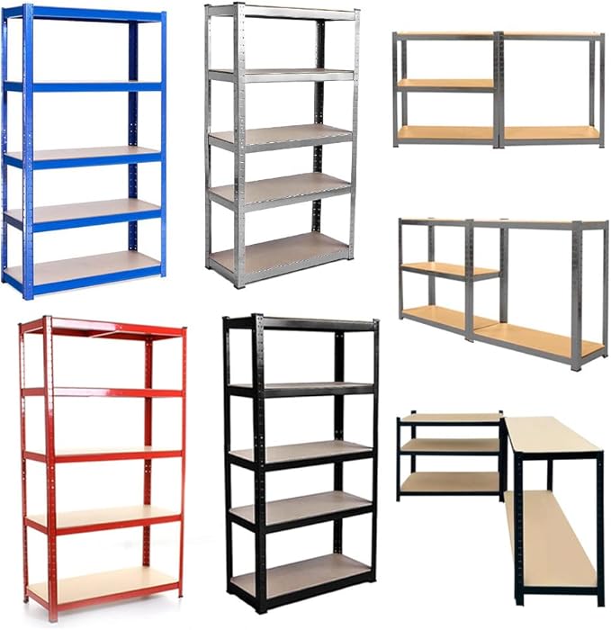 Shelving Units and Storage Metal Storage Shelves 5-Tier Utility Rack ...