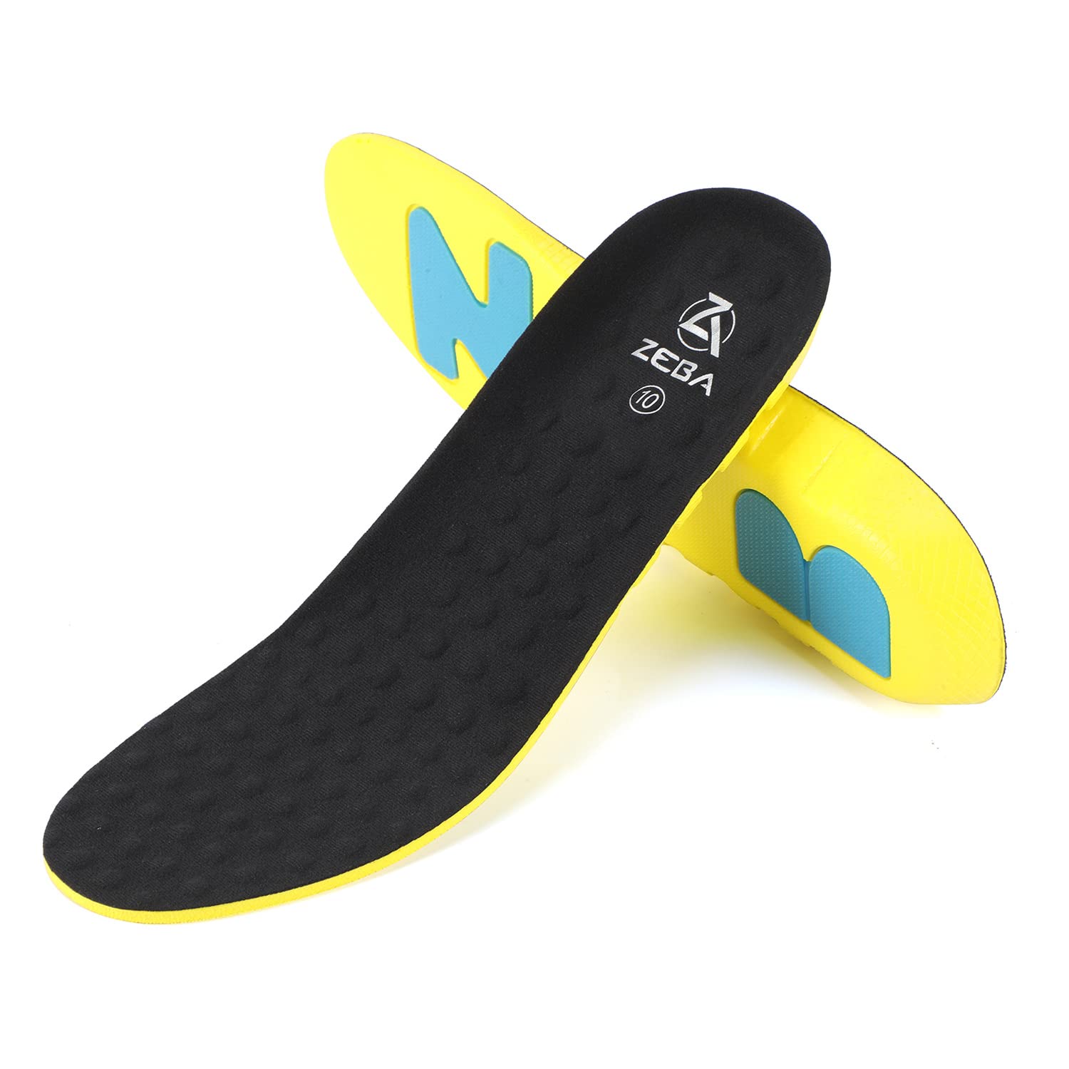 Amazon.com: Zeba Premium Comfort Massaging Gel Insoles for Men ...