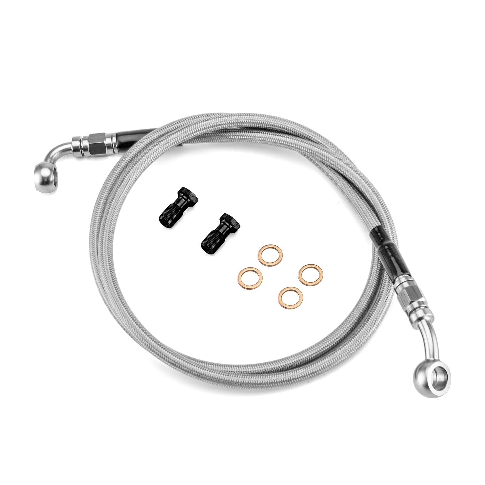 Amazon.com: Mofun 48" Extended Length Hydraulic Front Brake Line Kit ...