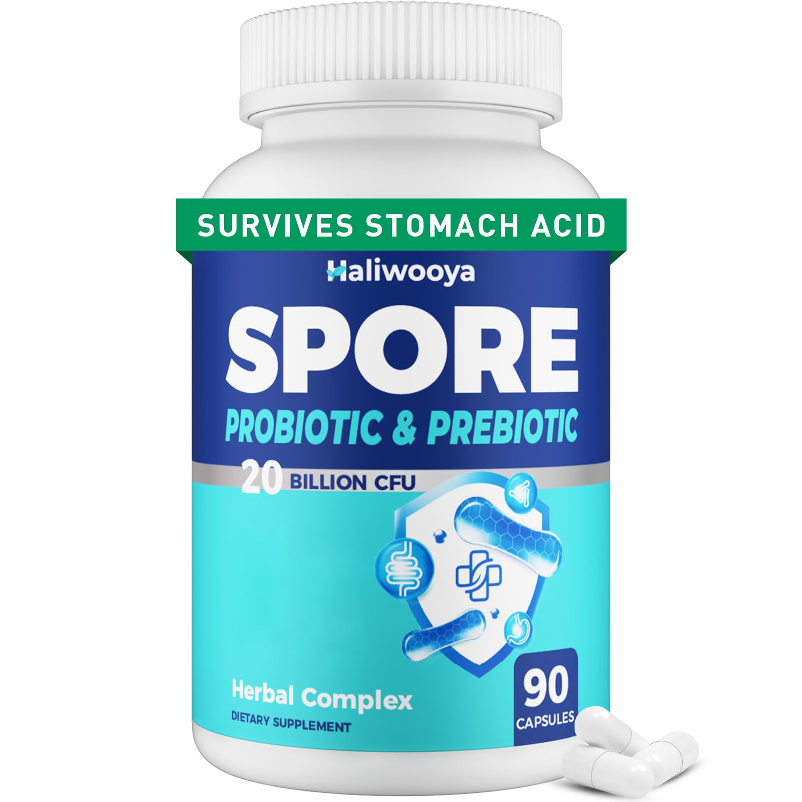 Snapklik.com : 100% Spore Probiotic, 20 Billion CFU Spore Based ...