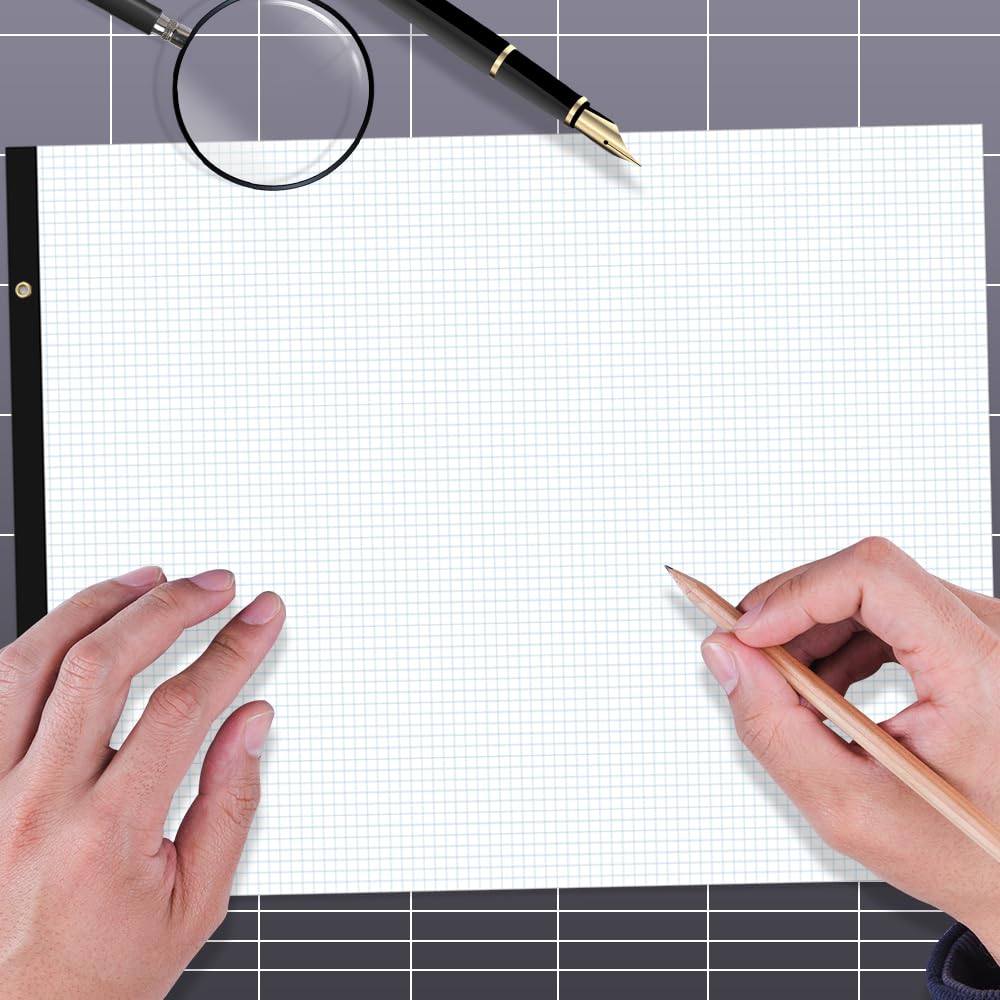 Snapklik.com : Large Engineering Graph Paper - 22" X 17" Grid Paper, 50 ...