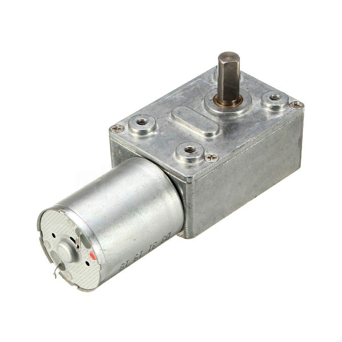 Geared Motor GW370 DC6V 1RPM High Torque Turbo Worm Gear Box Motors ...