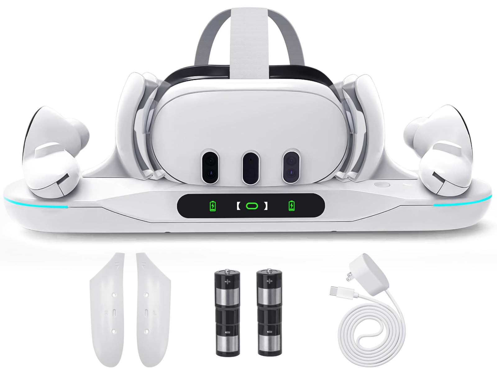 Amazon.com: Lampelc Charging Dock for Meta Quest 3, Auto-Clamping ...