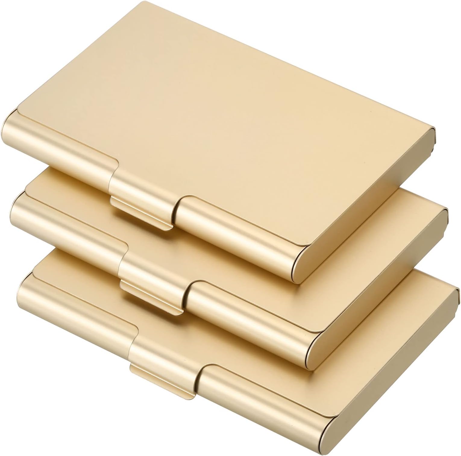 Amazon.com: PATIKIL Business Card Holder, 3 Pack Aluminum Metal Card ...
