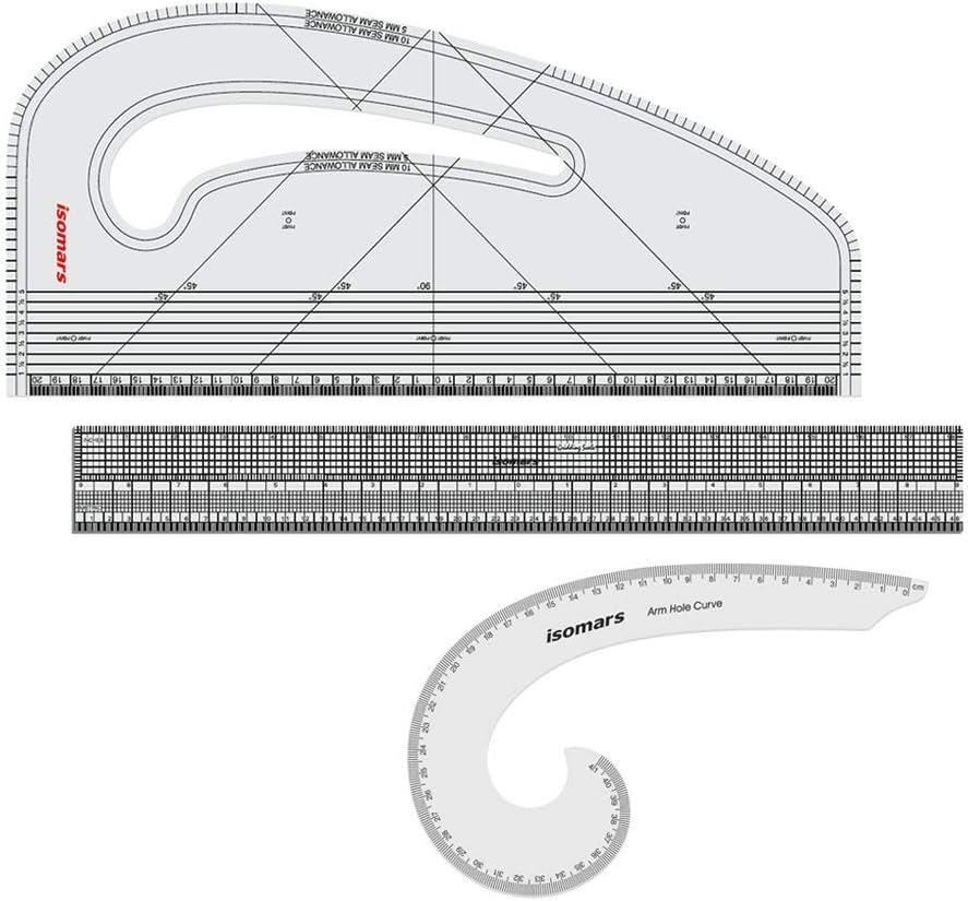 Artinova Pattern Curve, Gridding Scale & Armhole Curve with Marking ...