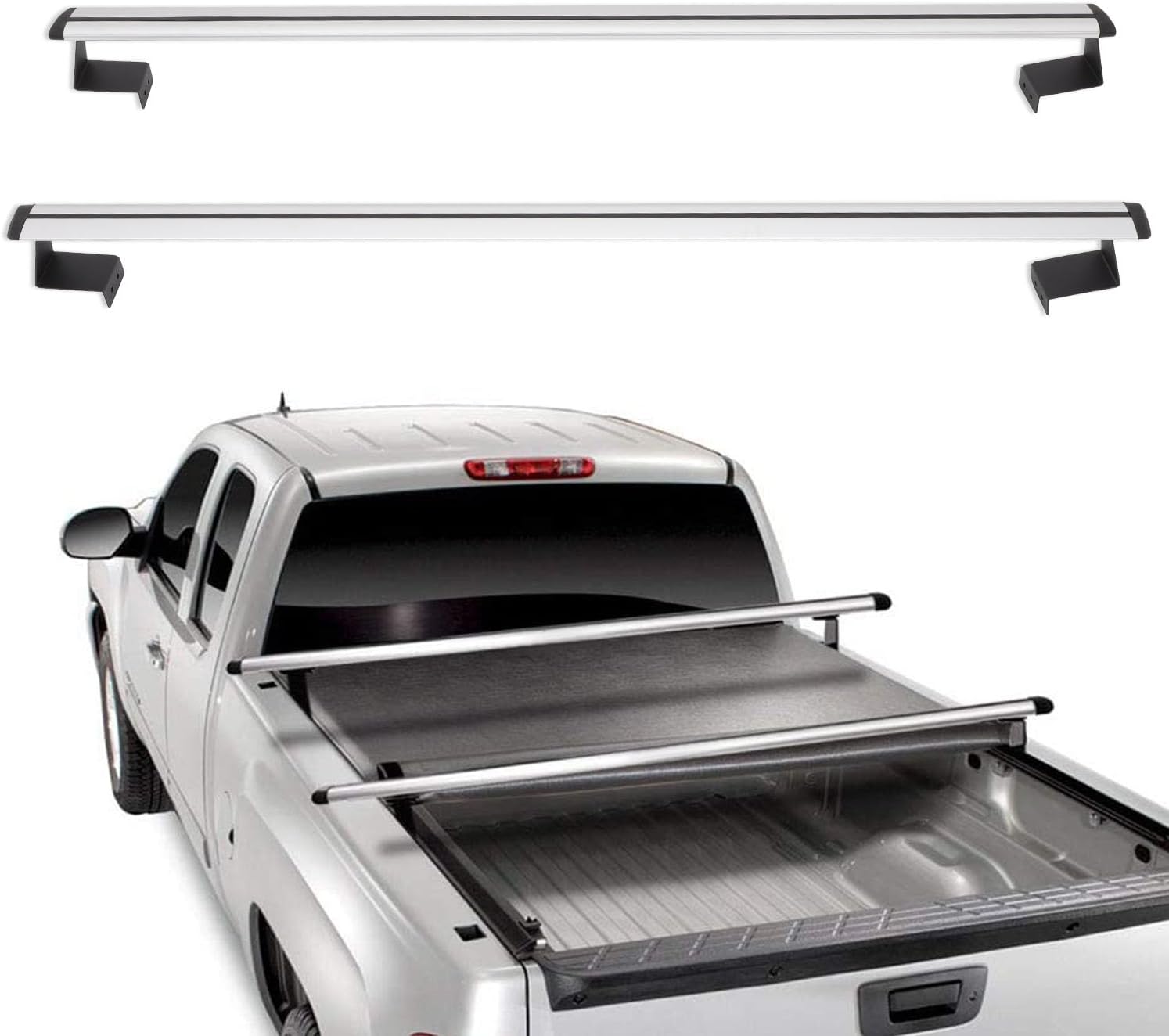 OCPTY Truck Bed Rack Universal 62" Pickup Truck Ladder Rack Overland ...