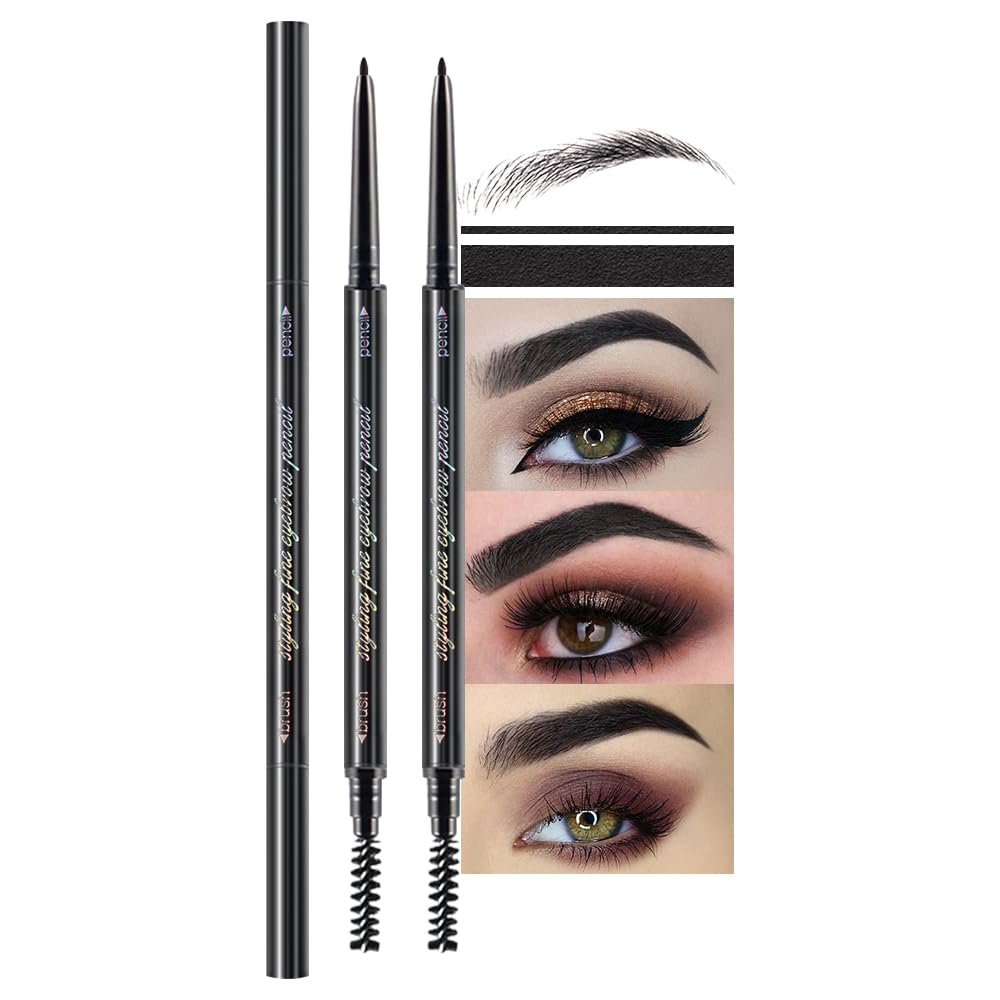 Amazon.com : 2 Pcs Waterproof Dual-Sided Fine Tip Brow Pencils Pack ...