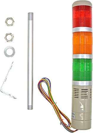 Amazon.com: YXQ Industrial Signal Light DC 24V Red Yellow Green LED ...