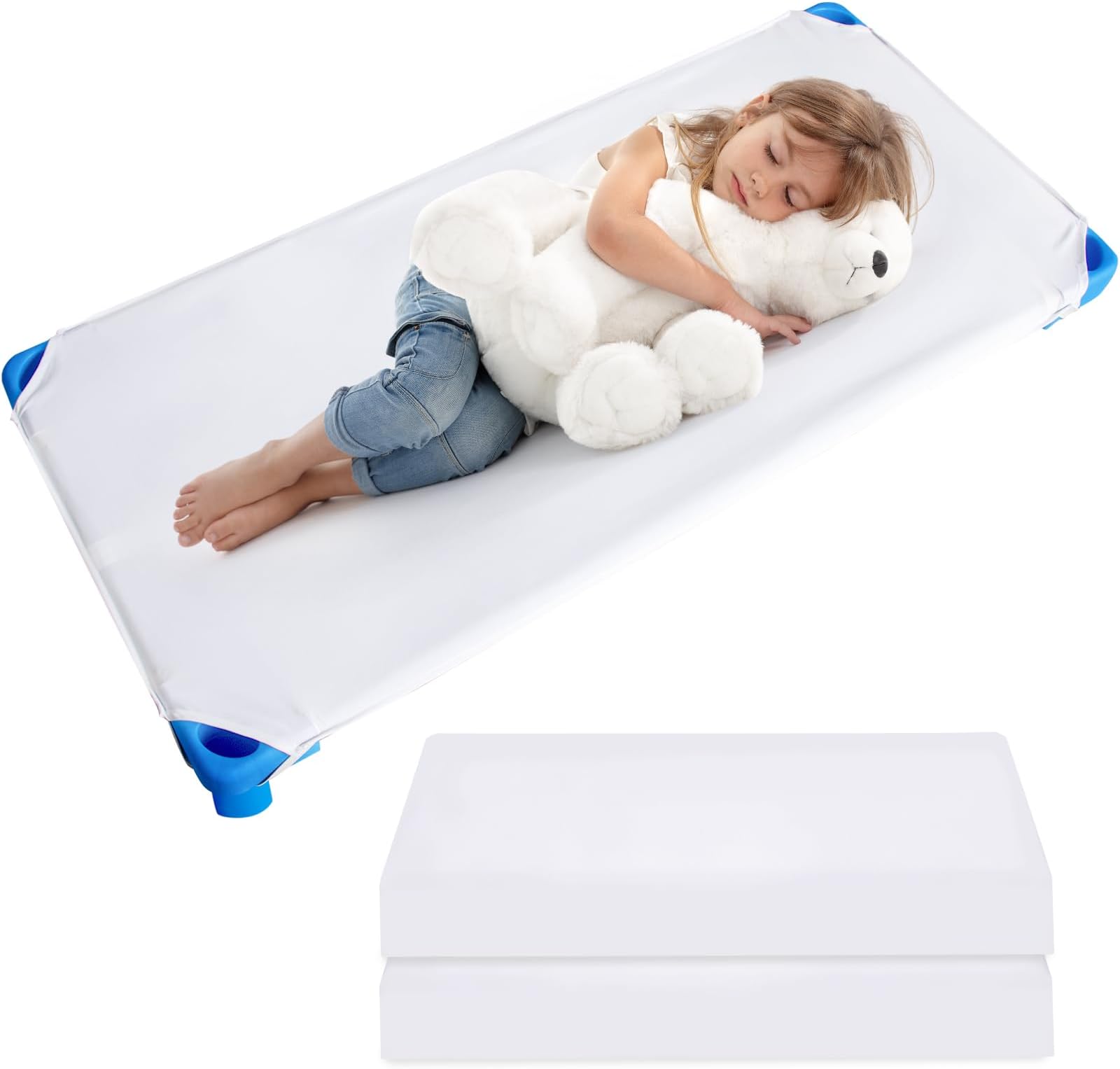 Amazon.com: 2 Pcs Cot Sheets for Daycare, 23" X 51", Pink Daycare Cot ...