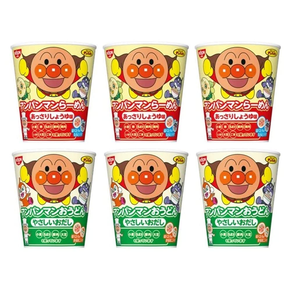 Amazon.com: "Anpanman Ramen" Assortment 1.1oz 2Types x 3pcs Japanese ...