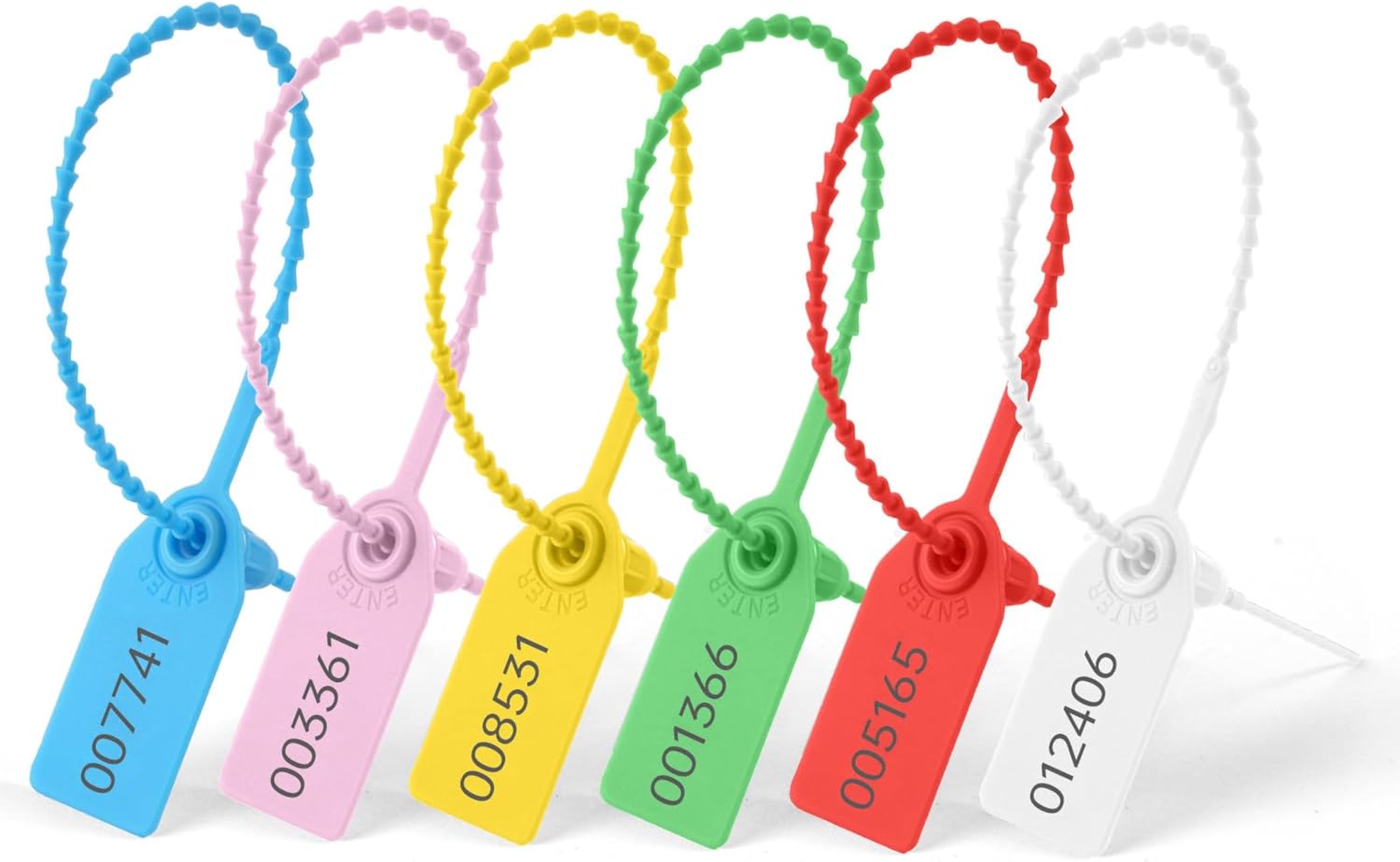 Flintronic 60PCS Anti-Tamper Security Tags, Plastic Security Seals with ...