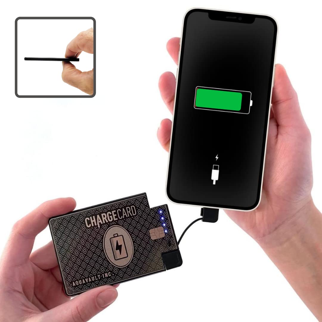 ChargeCard. Ultra-Thin Credit Card Sized Portable Charger & Battery ...