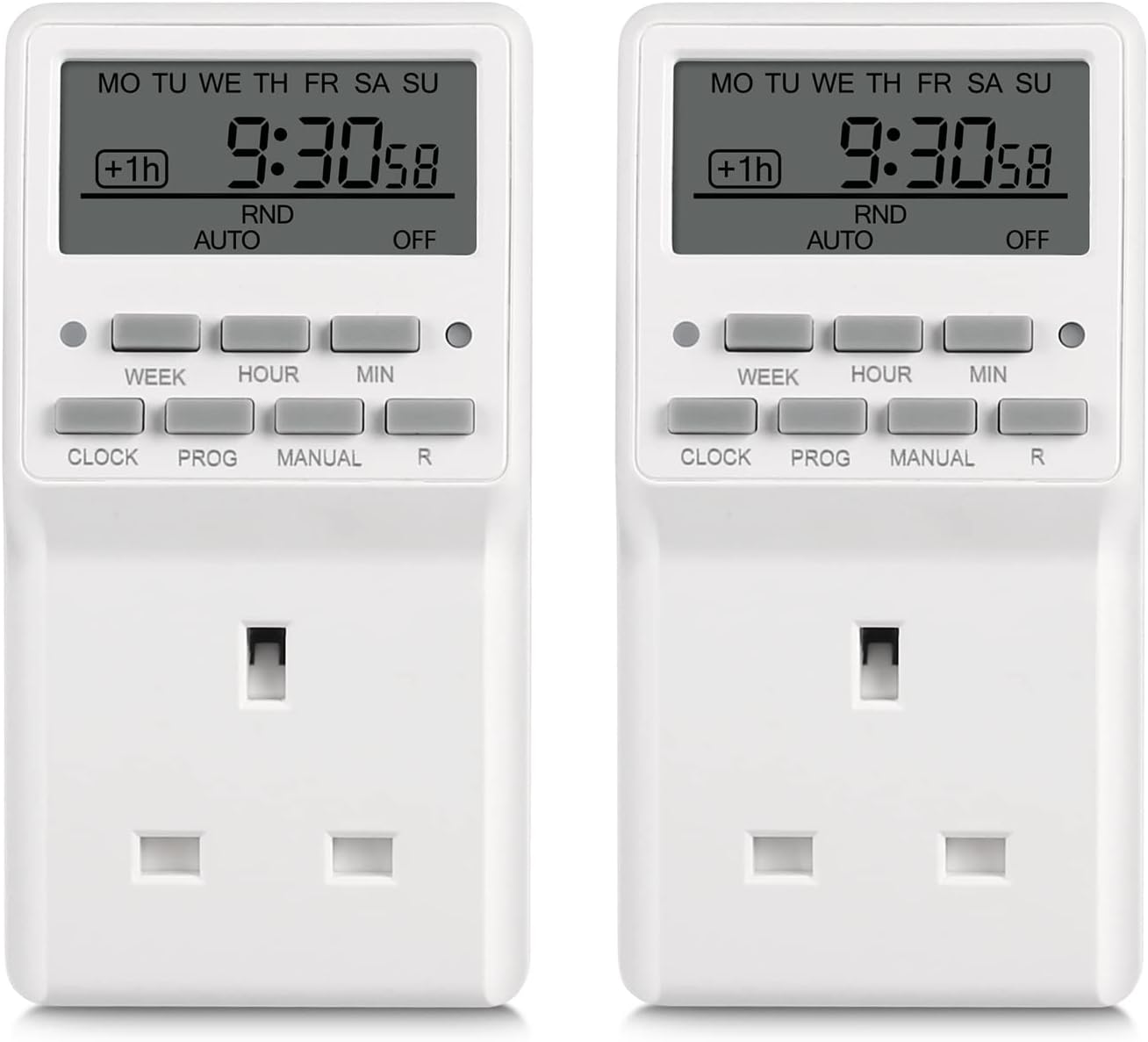 Unicom Easy Read Electronic Timer With Large LCD Display 3 Pin Plug in Unicom Easy Read Electronic Timer With Large LCD Display 3 Pin Plug in