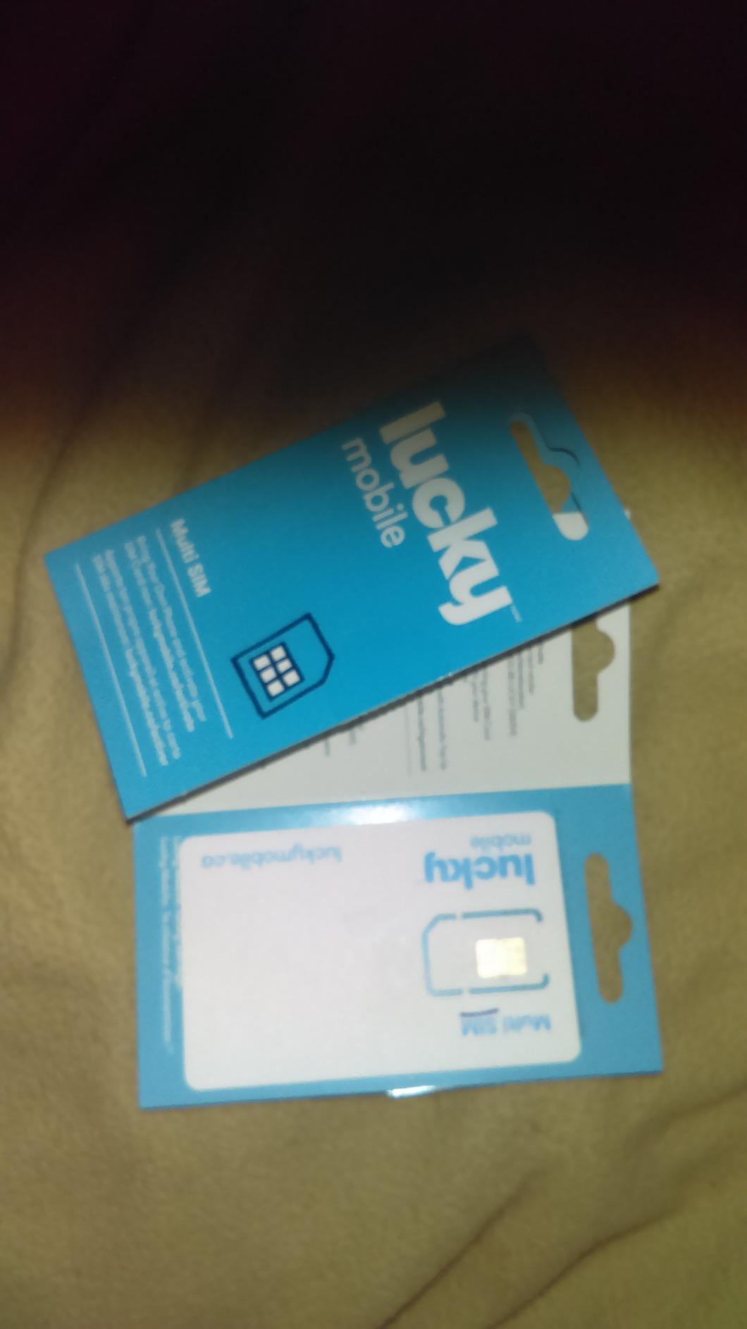 Lucky Mobile Multi Sim Card - 3 in 1 Combo. Standard, Micro & Nano. 4G ...