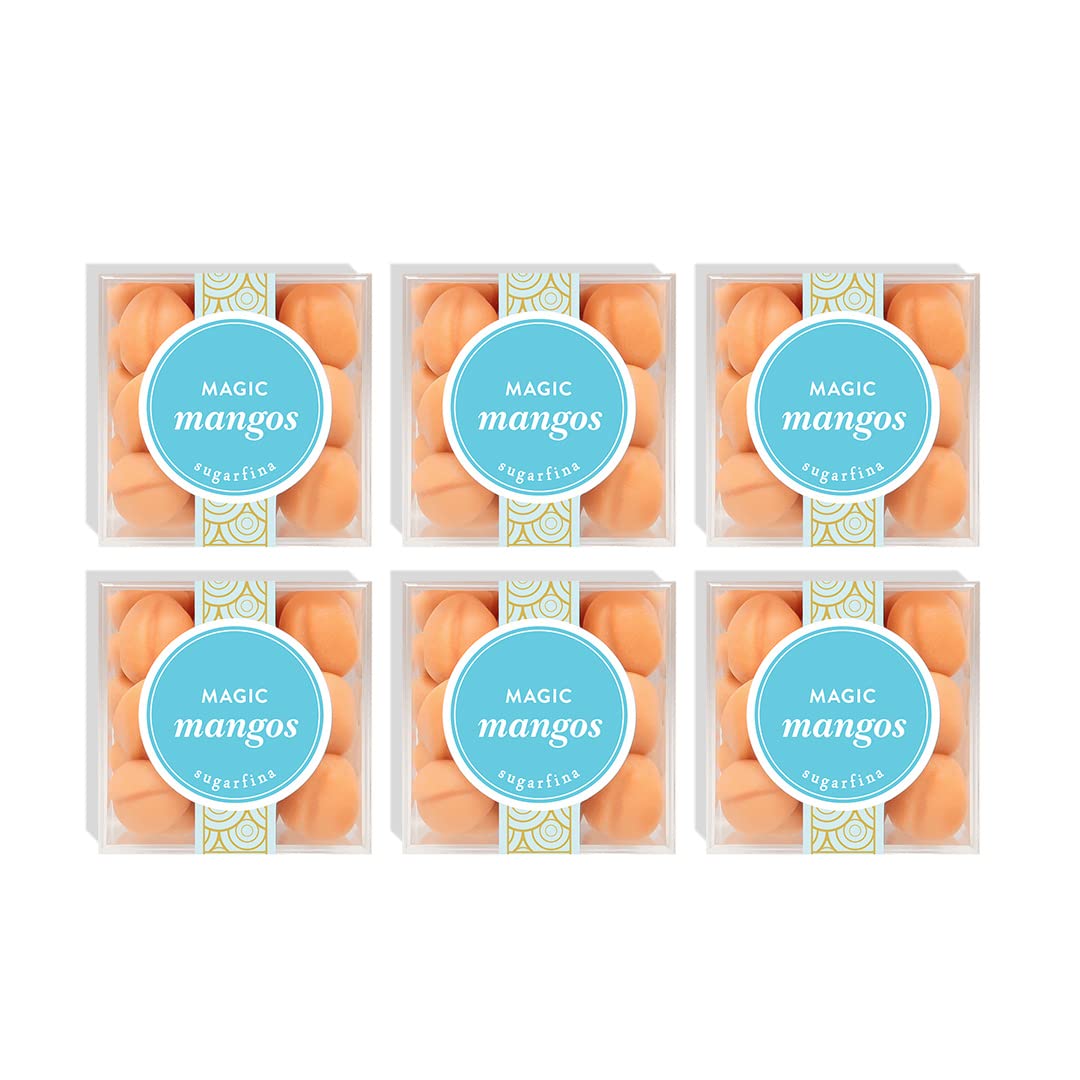 Amazon.com : Sugarfina Magic Mangos Small Candy Cube Gummies, 3.2oz, 6 ...
