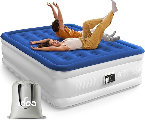 Amazon.com: iDOO Air Mattress Queen with Built in Pump, Blow up Mattress, Inflatable Mattress ...