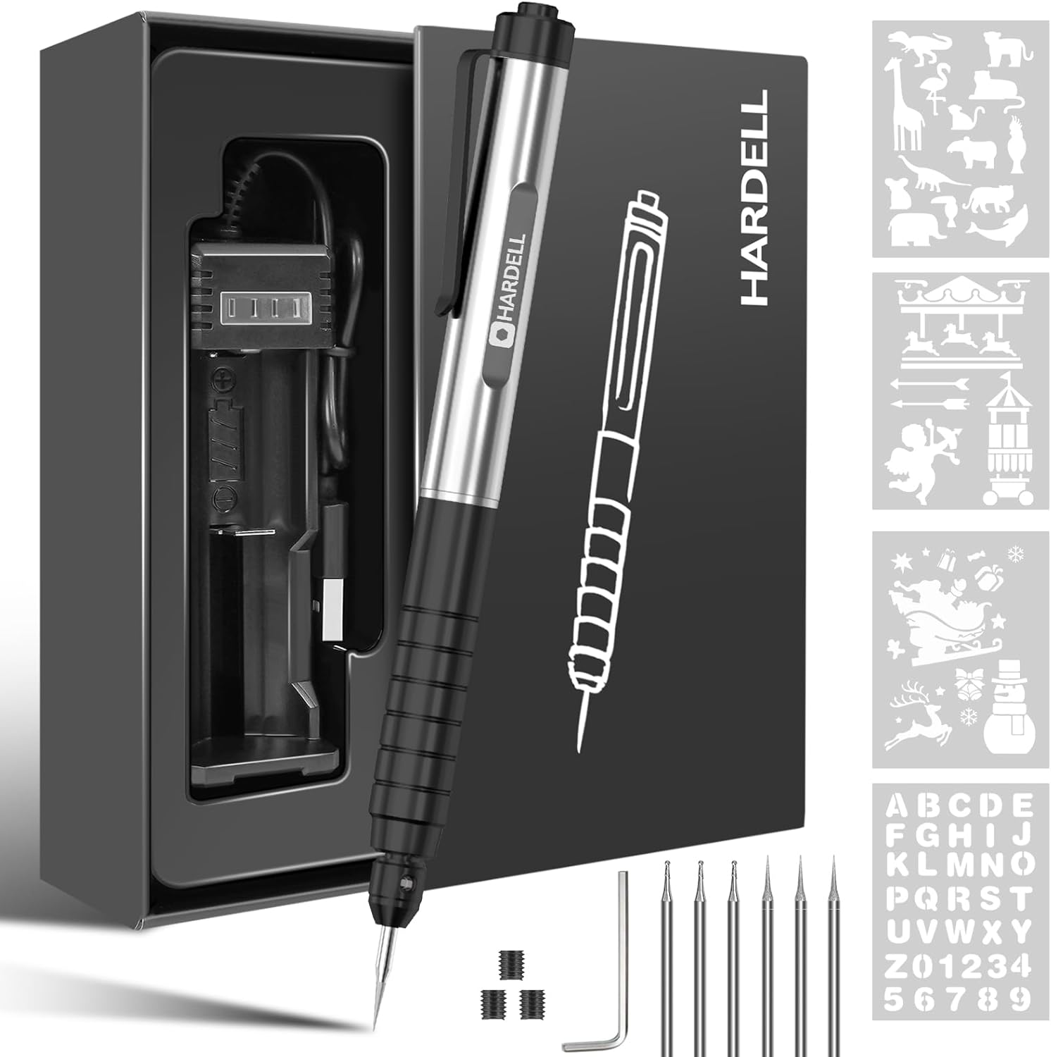 Amazon.com: HARDELL Engraving Pen, Cordless Engraving Tool with ...
