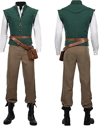 Amazon.com: CoserDepot Prince Costume Flynn-Rider Cosplay Tangled ...