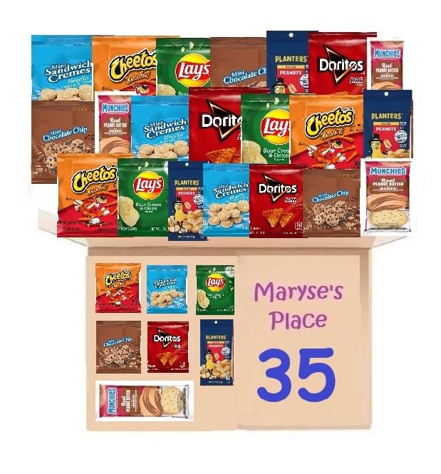 Frito Lay Classic Variety Snack Pack, 35 Bags of Chips, Cookies ...