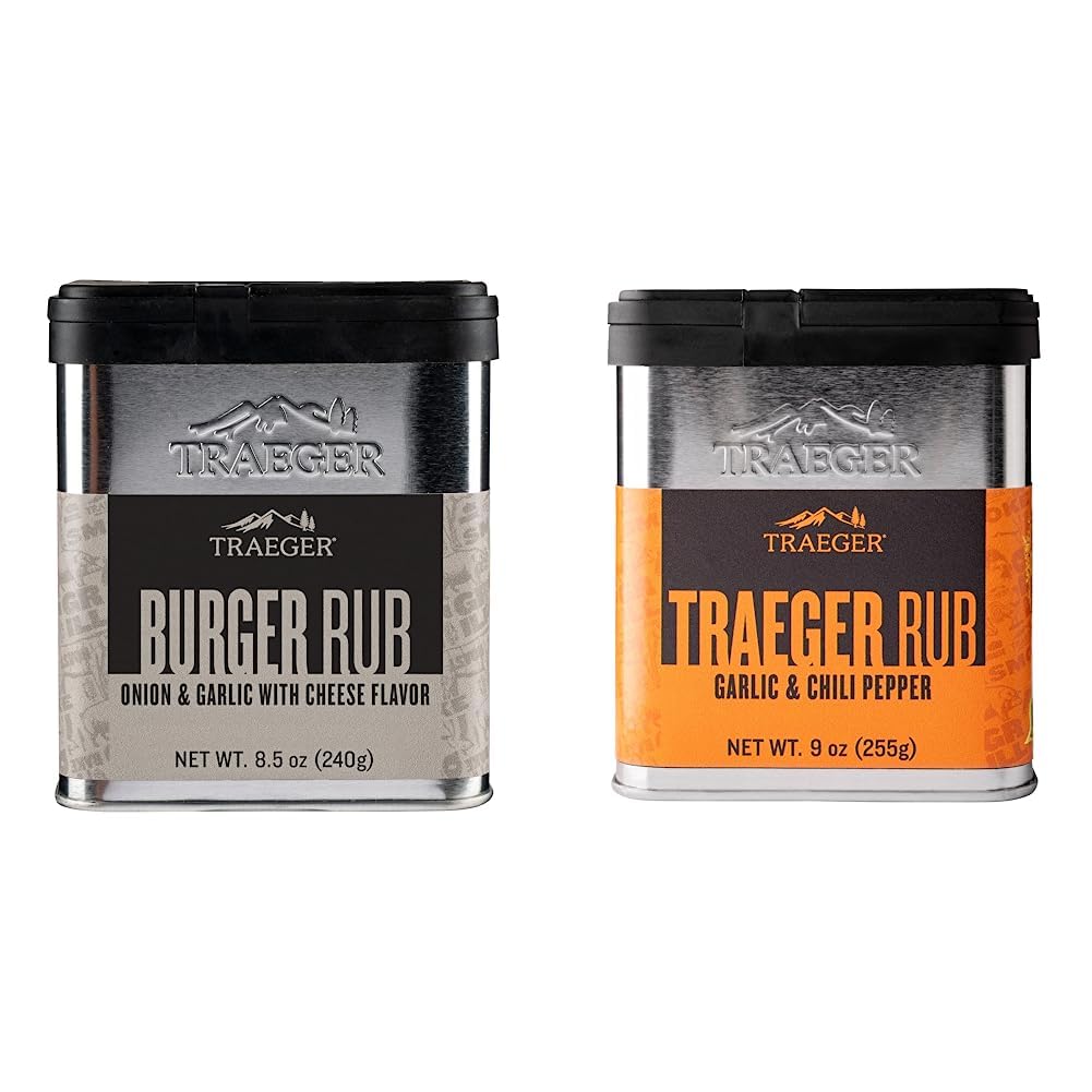 Amazon.com: Traeger Burger Rub & SPC174 Traeger Rub with Garlic and ...